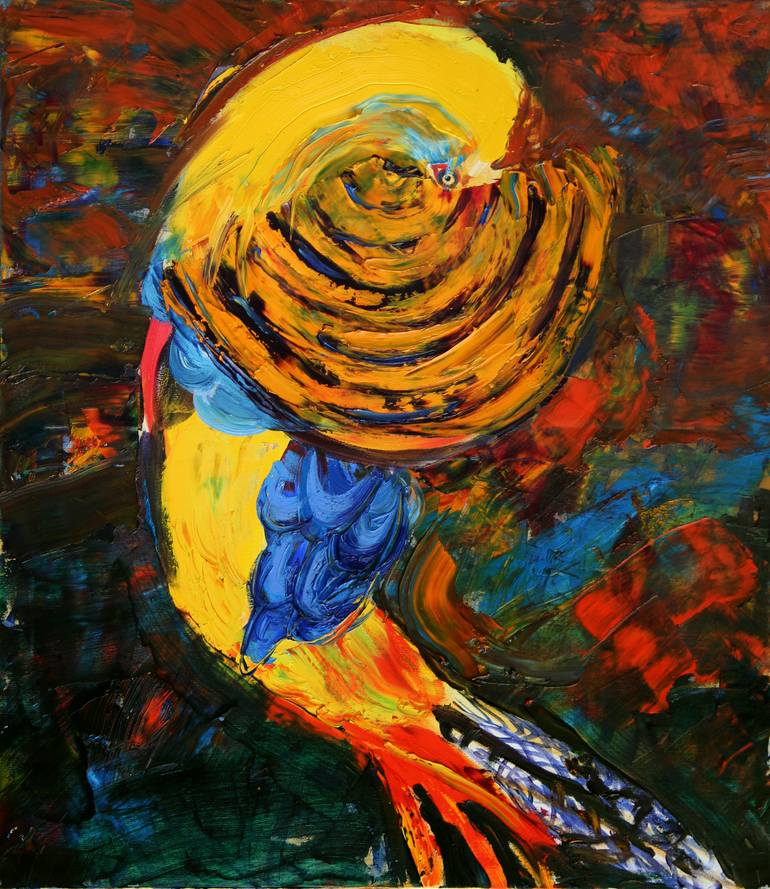 Chrysolophus pictus - presentation Painting by Grażyna Smalej | Saatchi Art