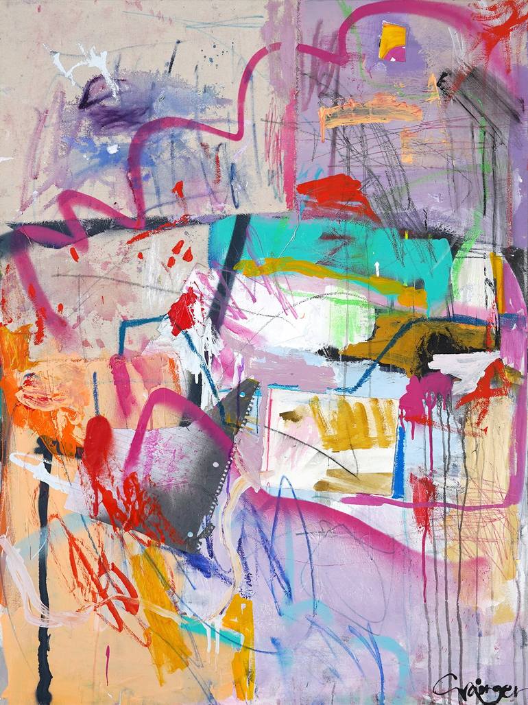 Like Shooting Stars Painting by Lesley Grainger | Saatchi Art