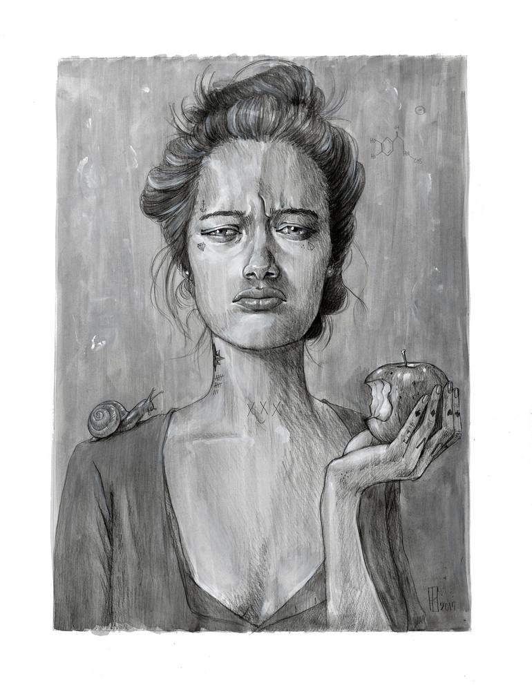 Untitled (Private Collection) Drawing by Etienne Kaleb | Saatchi Art