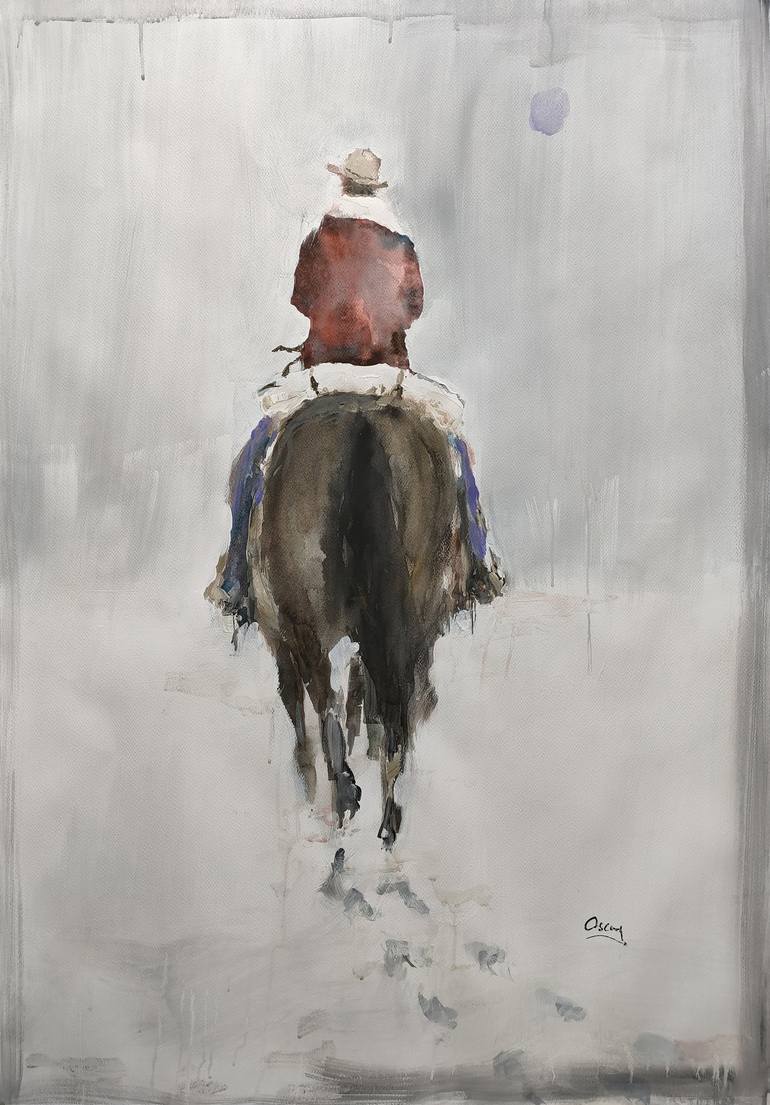 cowboy 4 Painting by OSCAR ALVAREZ | Saatchi Art