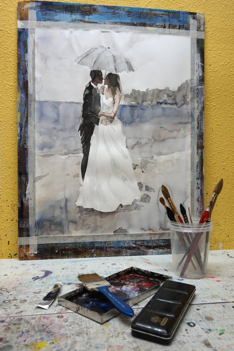 Romantically Painting by Oscar Alvarez | Saatchi Art