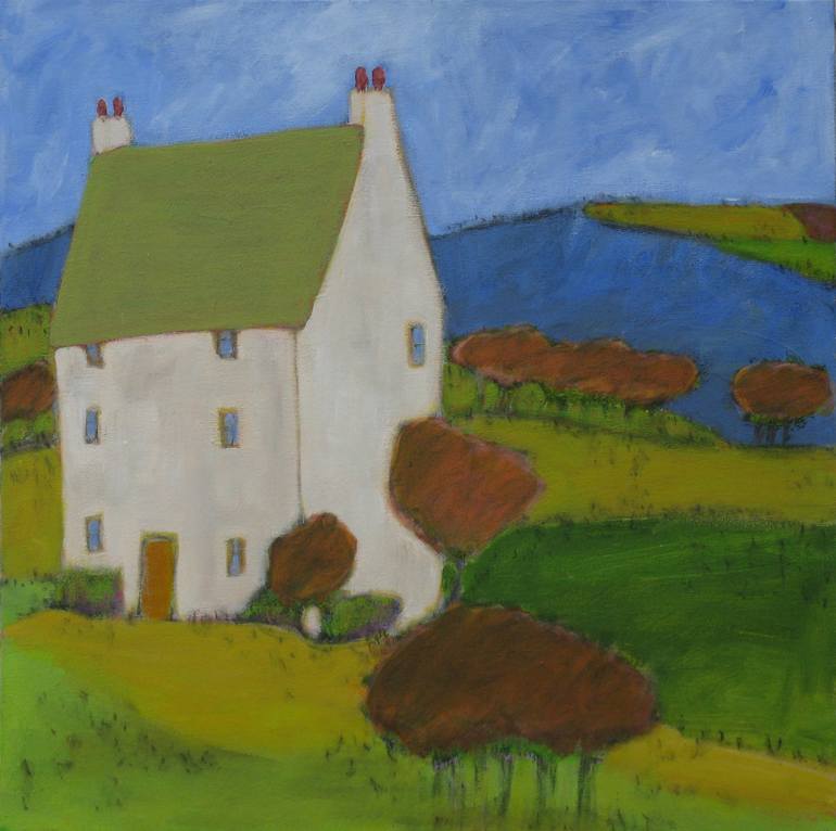 Highland house Painting by Robin Grindley | Saatchi Art