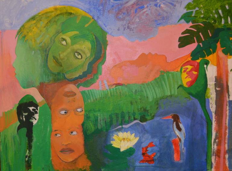 Pools of desire in awareness observing themselves Painting by Richard ...