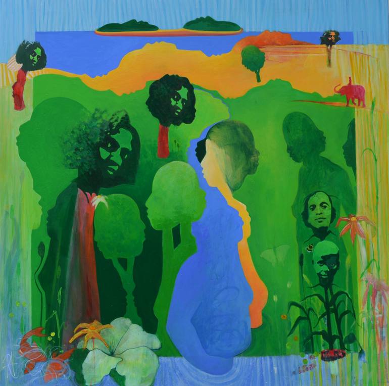 River carry me there Painting by Richard Heley | Saatchi Art