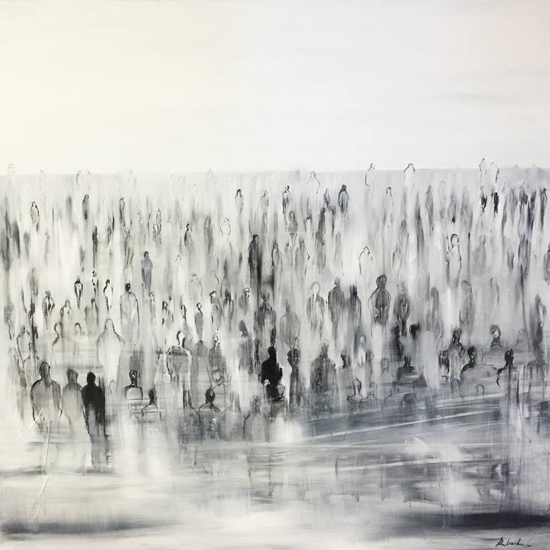 Polite but Indifferent Painting by Malgorzata Lapsa-Malawska | Saatchi Art