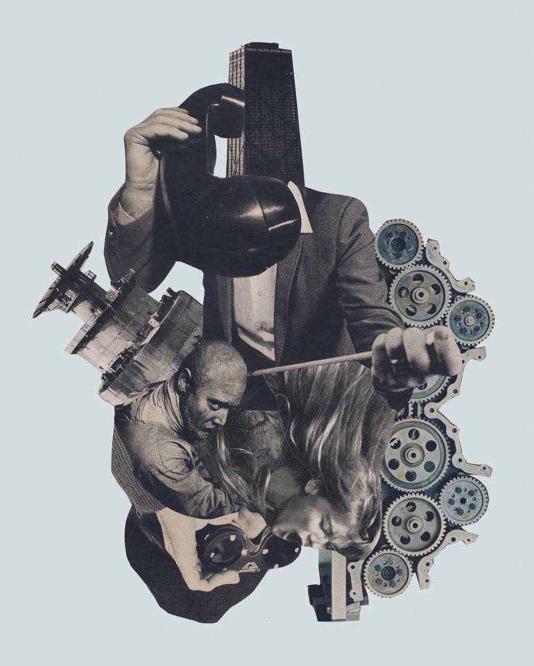 Aftershock Collage by Joe Castro | Saatchi Art