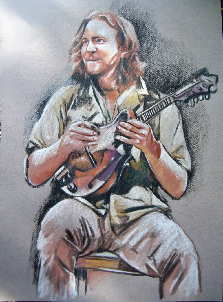 Eddi Vedder Pearl Jam Drawing by Caro Herz | Saatchi Art