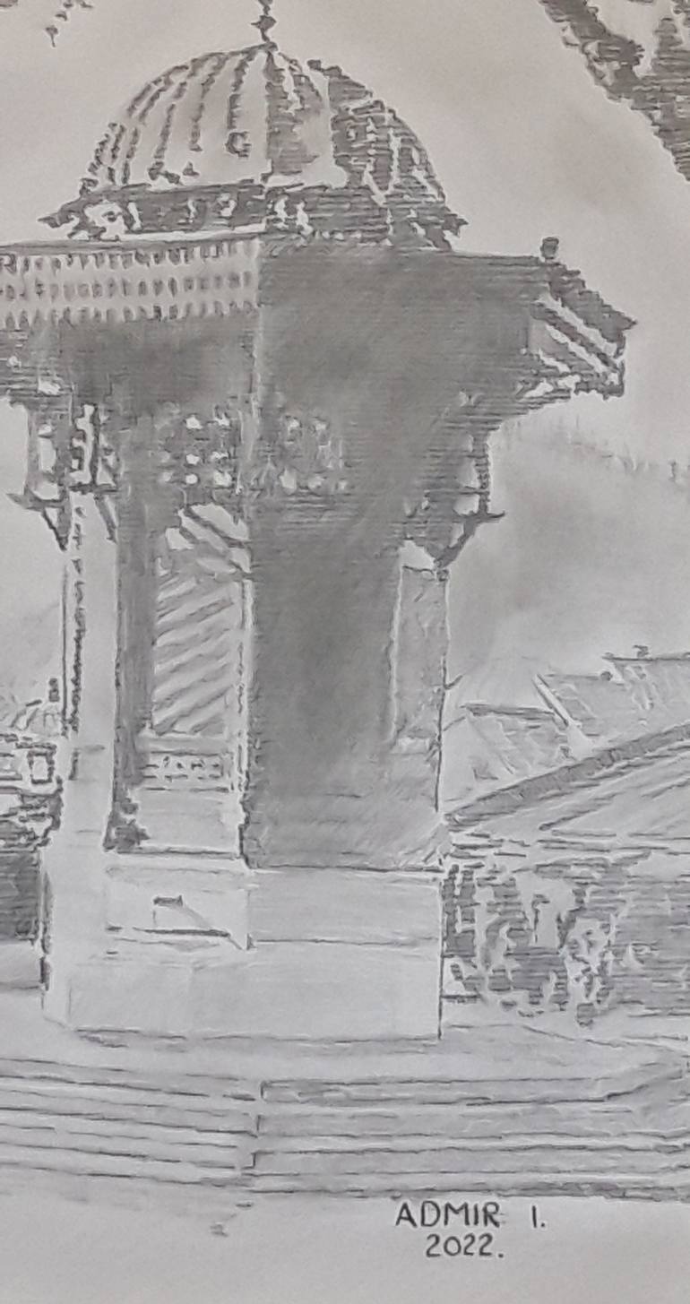 Sebilj, Sarajevo Drawing by Admir Imamovic | Saatchi Art