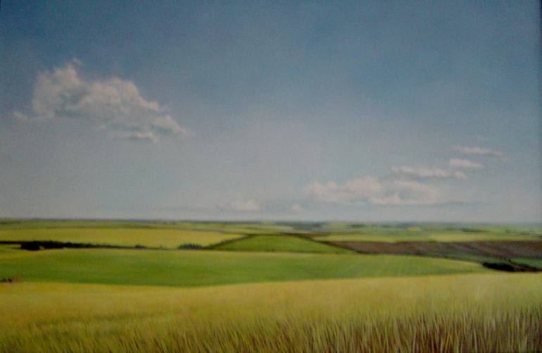 Prairie Skyline Painting by Ruth Vickers | Saatchi Art