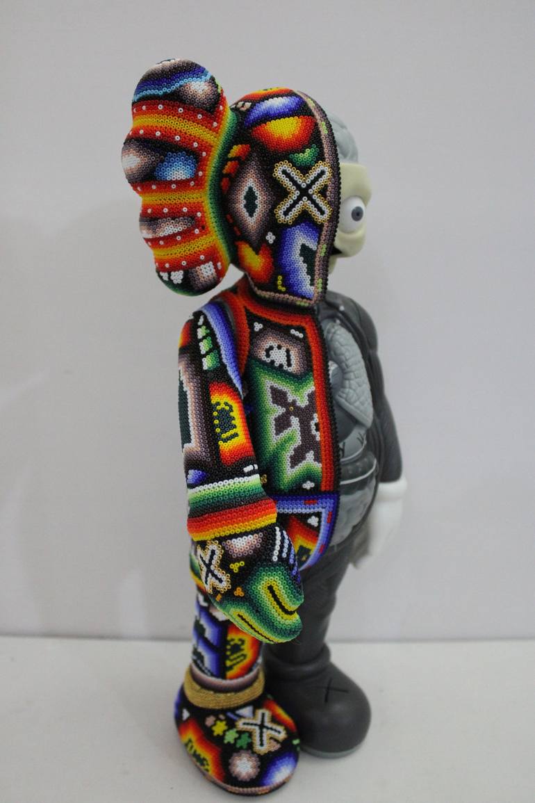 Dissected Man from Huichol ALTERATION Series Sculpture by Rick Wolfryd ...