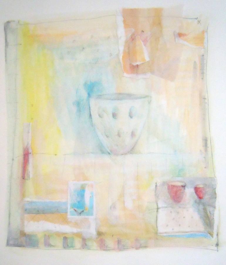 Pastel vessel Collage by Kim Marie-Anne | Saatchi Art