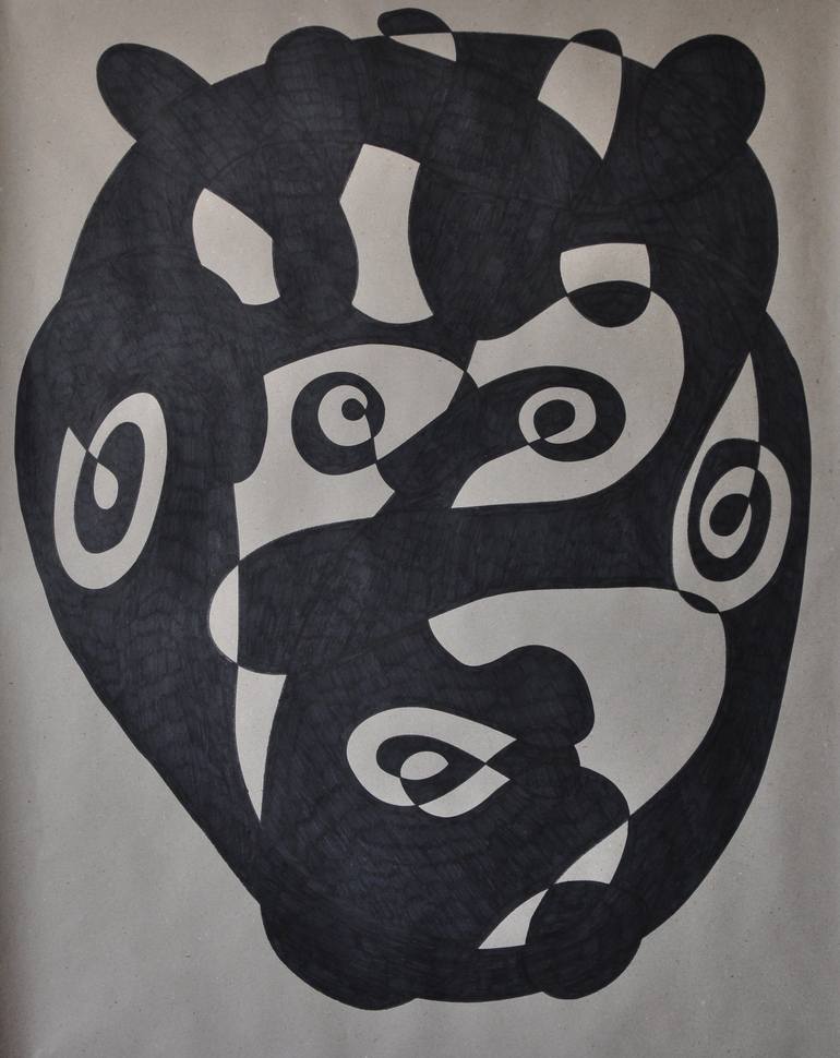 faces Drawing by Nuno Coelho | Saatchi Art