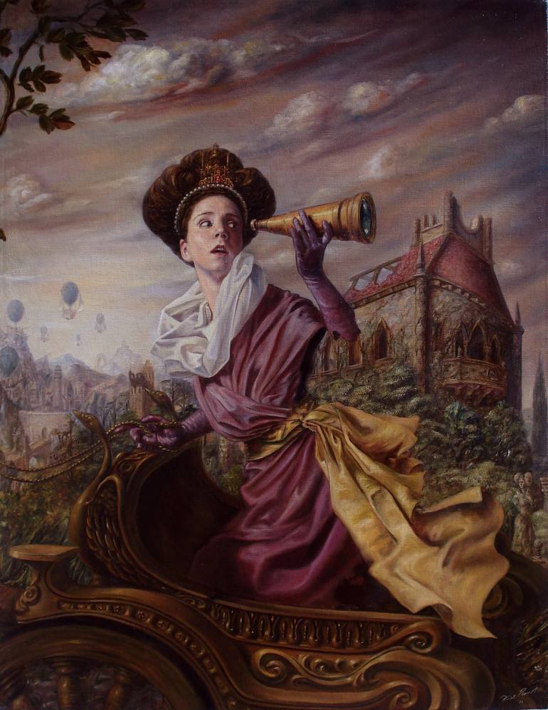 The Lost City Painting by Jose Parra | Saatchi Art