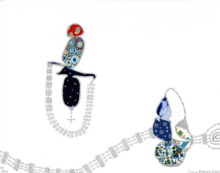 Lace Bead Anachronistic Series 15 Drawing by Gina Adams | Saatchi Art