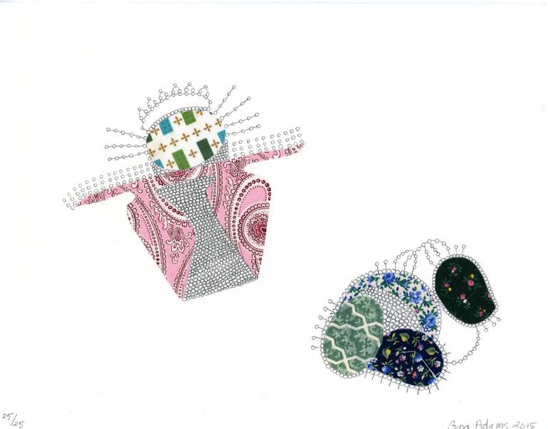 Lace Bead Anachronistic Series 25 Drawing by Gina Adams | Saatchi Art