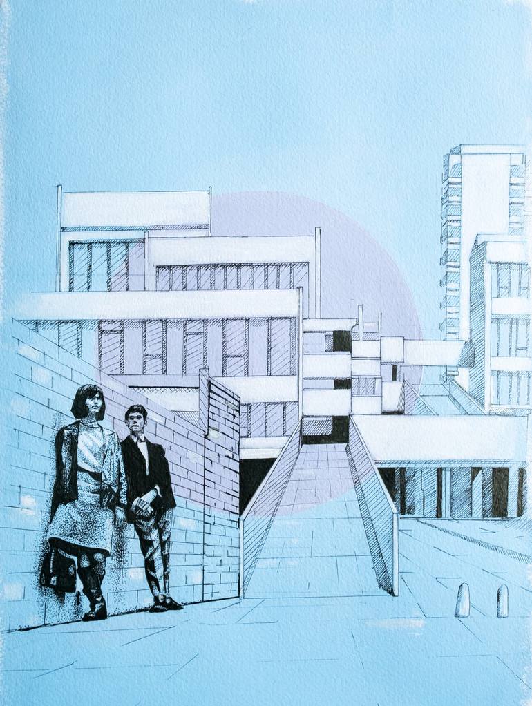 Urban Modernists Painting by Phil Bower | Saatchi Art