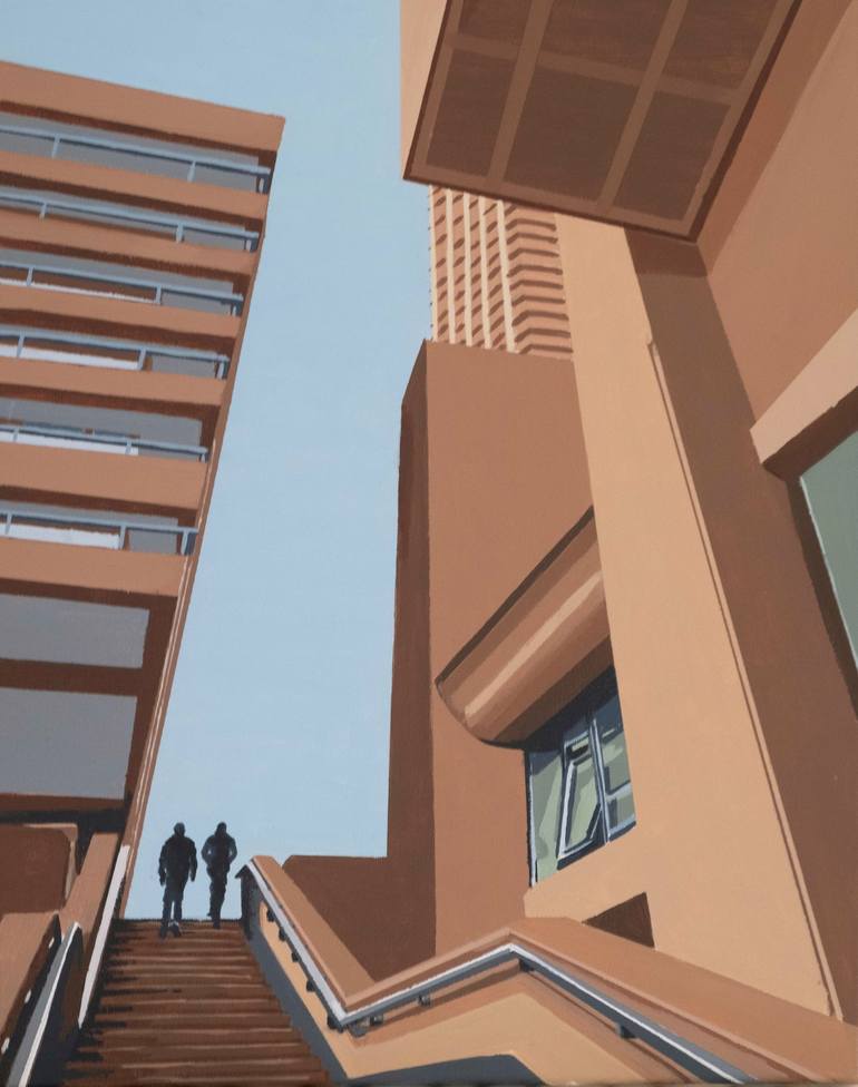Barbican Walk Painting by Phil Bower | Saatchi Art
