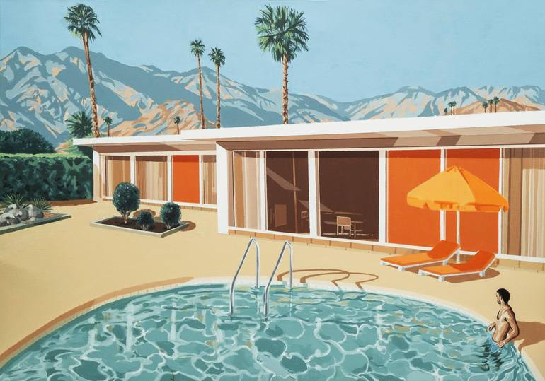 Palm Springs Pool House - Limited Edition of 25 Printmaking by Phil ...