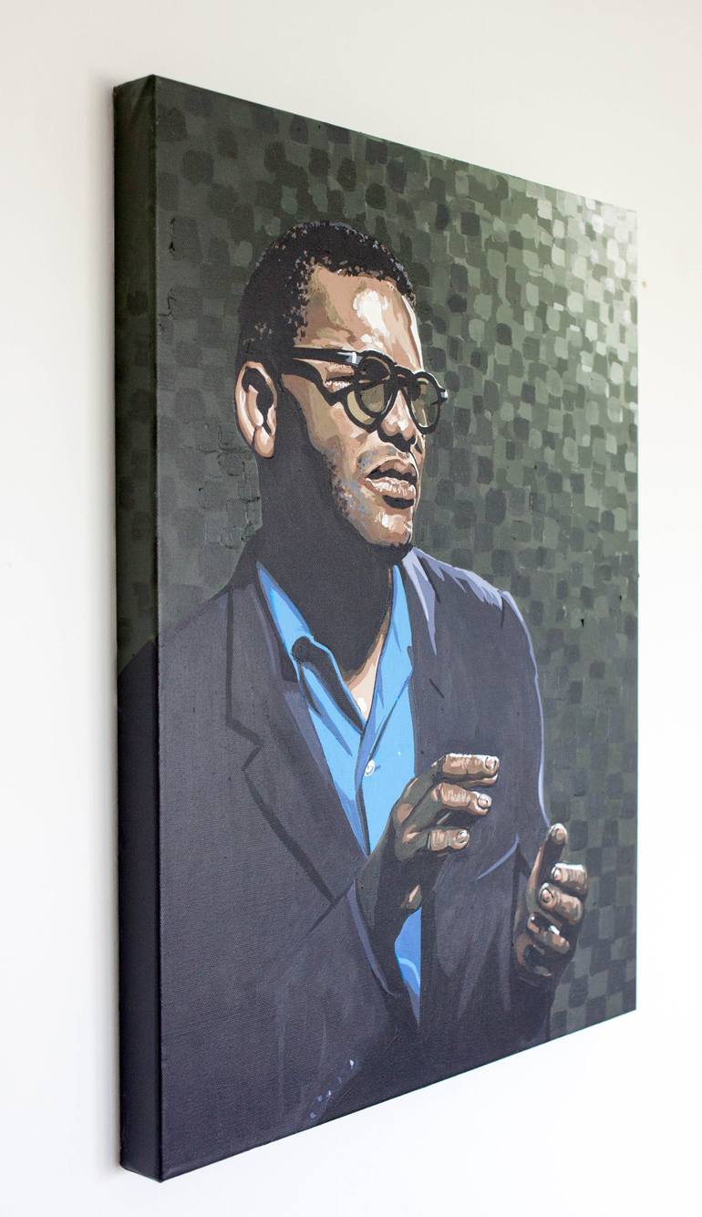 Ray Charles in the studio Painting by Phil Bower | Saatchi Art