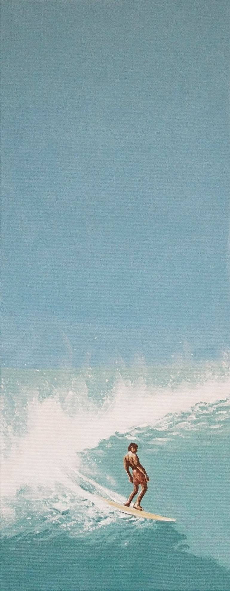 Surf dude splash Painting by Phil Bower | Saatchi Art