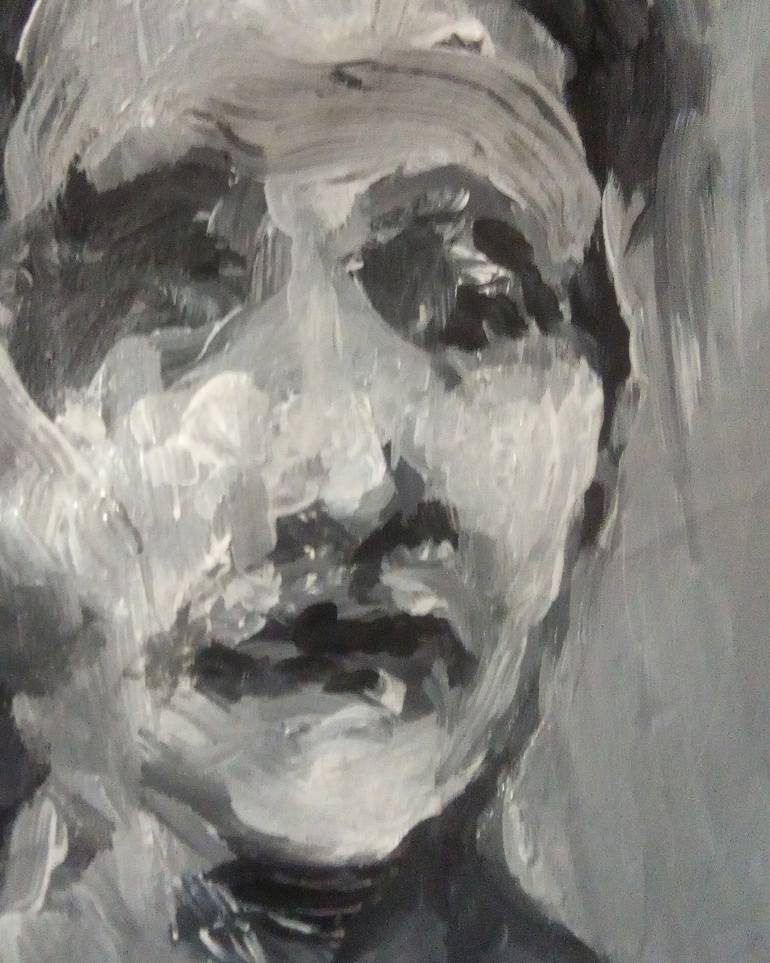 Face bnw Painting by Maxsych S | Saatchi Art