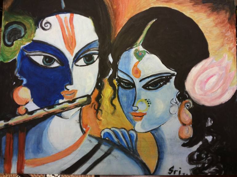 Lovers. Painting by srinivas dadanala | Saatchi Art
