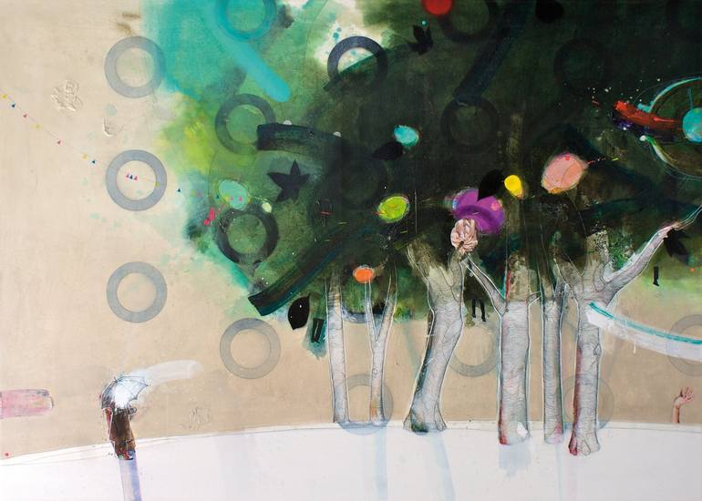 Black forest Painting by Adrian R Perdomo | Saatchi Art