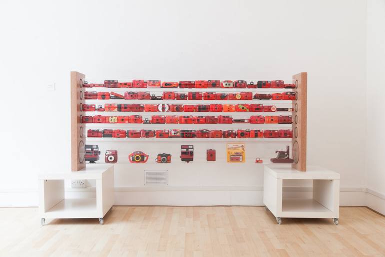 Tacky Red Cameras Sculpture by Sam Cornwell | Saatchi Art