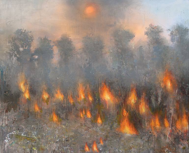 Feuer | Fire Painting by Kevin Gray | Saatchi Art