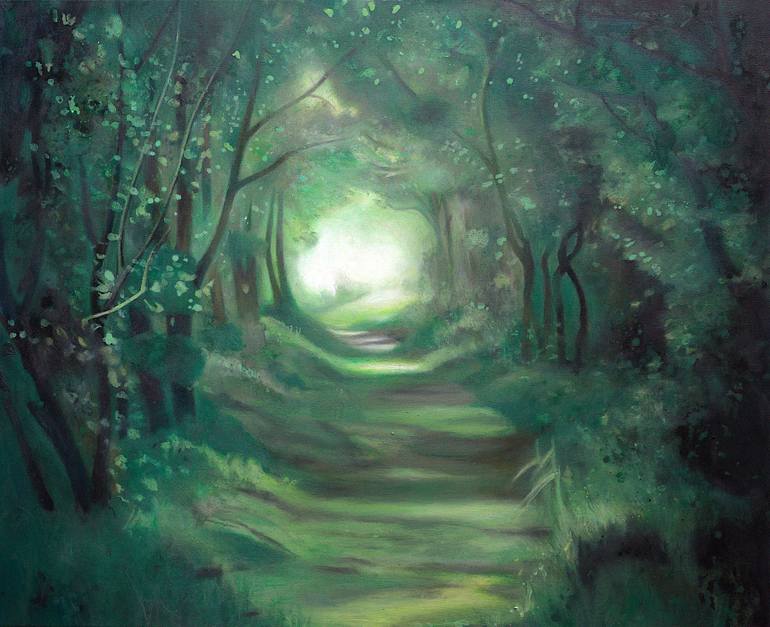 Green Path (Medium) Painting by Kevin Gray | Saatchi Art