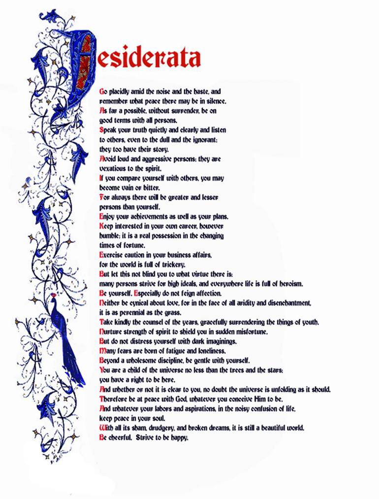 Desiderata Painting by Sibby S | Saatchi Art
