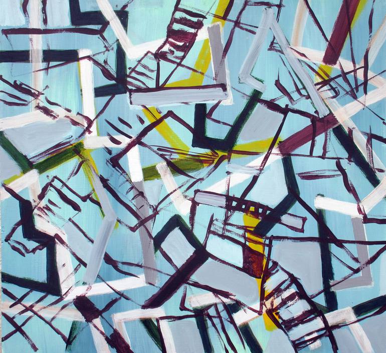 city limits Painting by Robert Petrick | Saatchi Art
