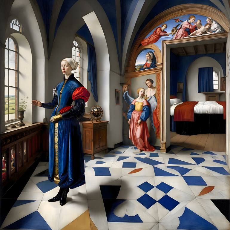 Annunciation of the Holy NO Virgin Mary Painting by Mark Beerens ...