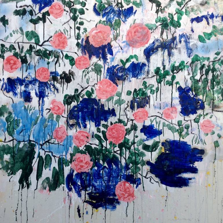 Thank you for the roses Painting by Dirk Riemersma | Saatchi Art