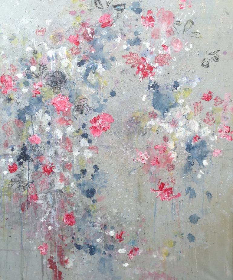 Flowerwall Painting by Dirk Riemersma | Saatchi Art