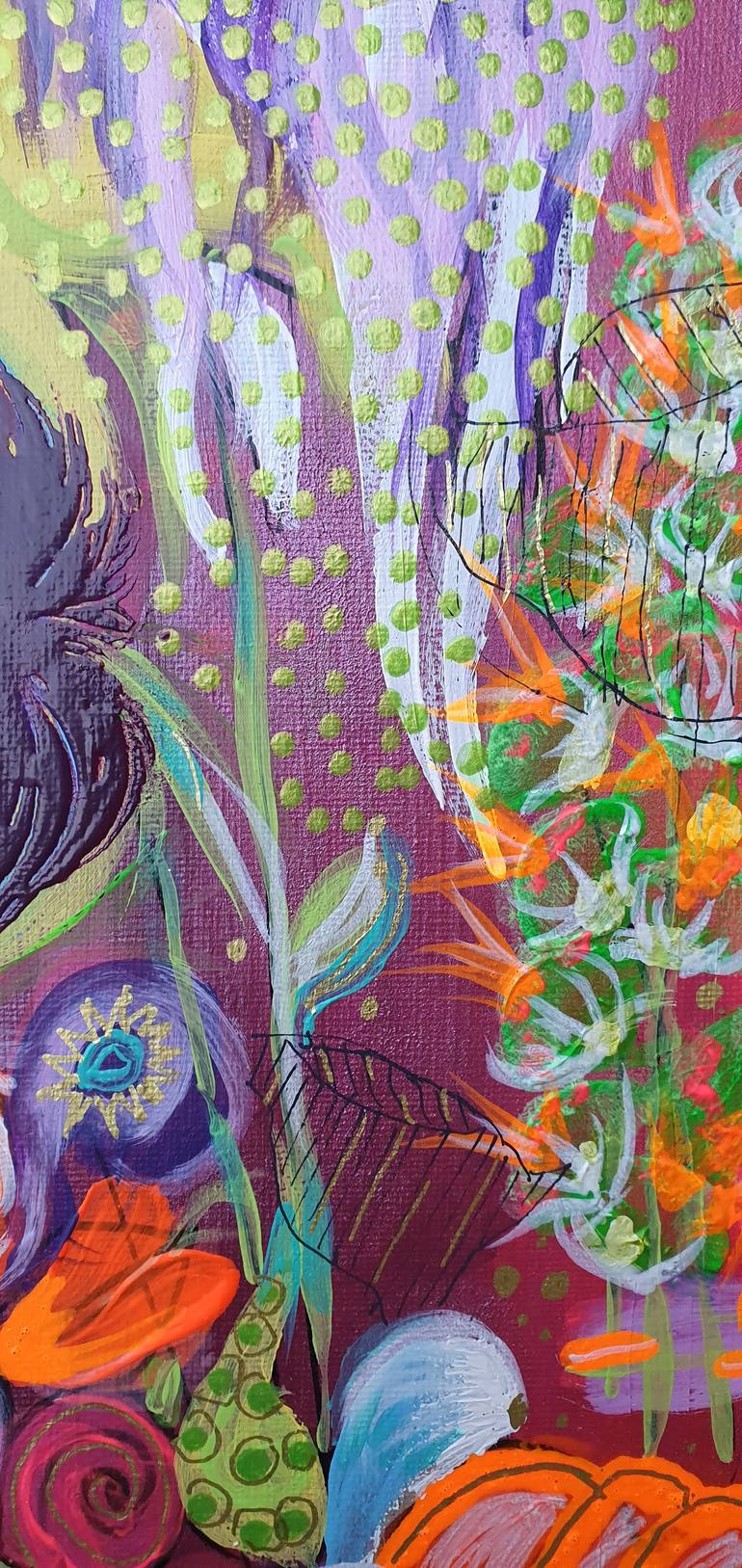 Summer Garden Painting by Nightfallen Art - Deborah Ann Miller ...