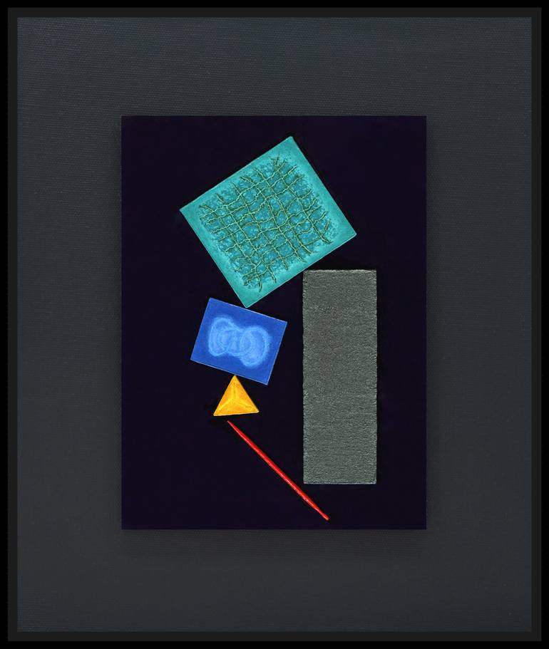 FALLING TOTEM - 3 D Painting / High Relief / Collage Construction ...