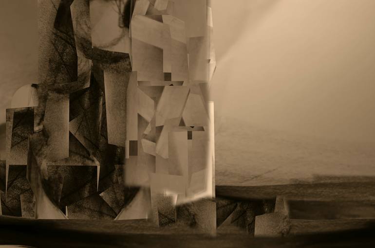 Cubic island 23 Collage by Veselin Vukcevic | Saatchi Art