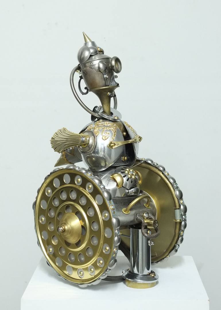 Divine Duck in Ceremonial Wheelchair Sculpture by Sasha Meret | Saatchi Art