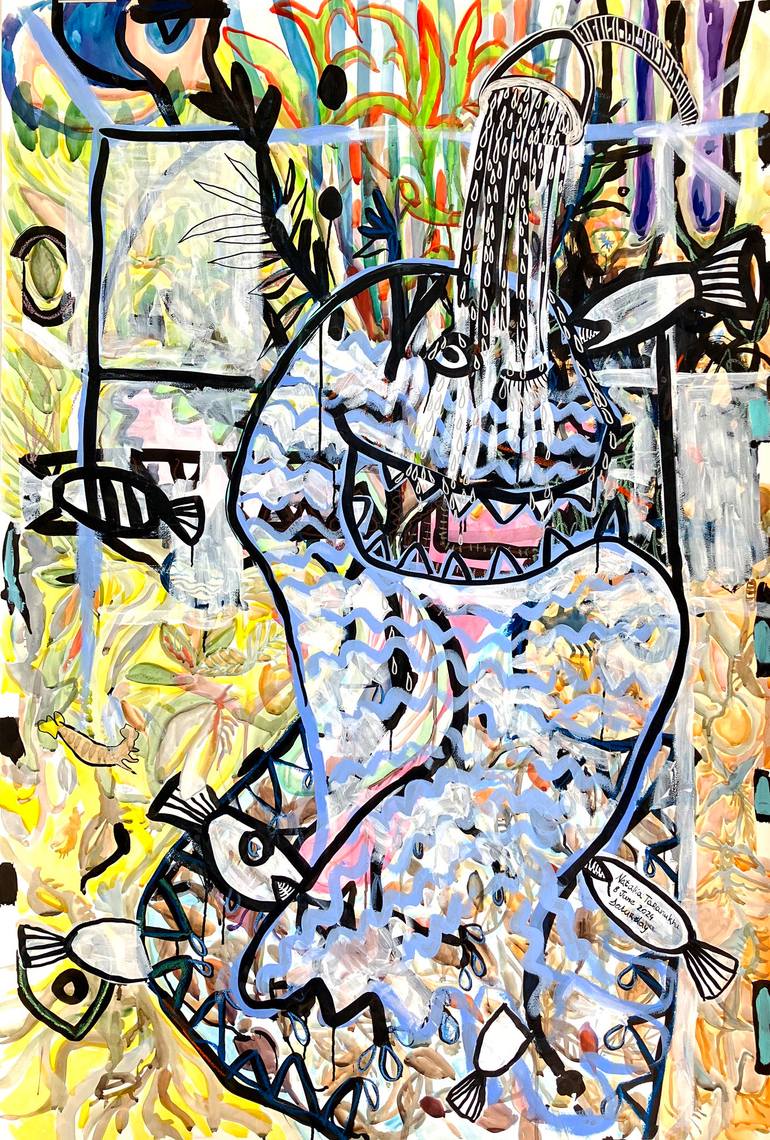 Put the Shower On Painting by Nataliia Taranukha | Saatchi Art