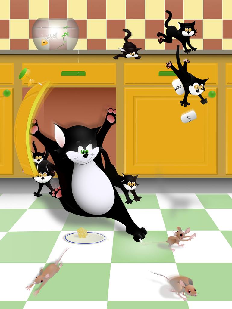 Gotcha Drawing by Philip Huetson | Saatchi Art