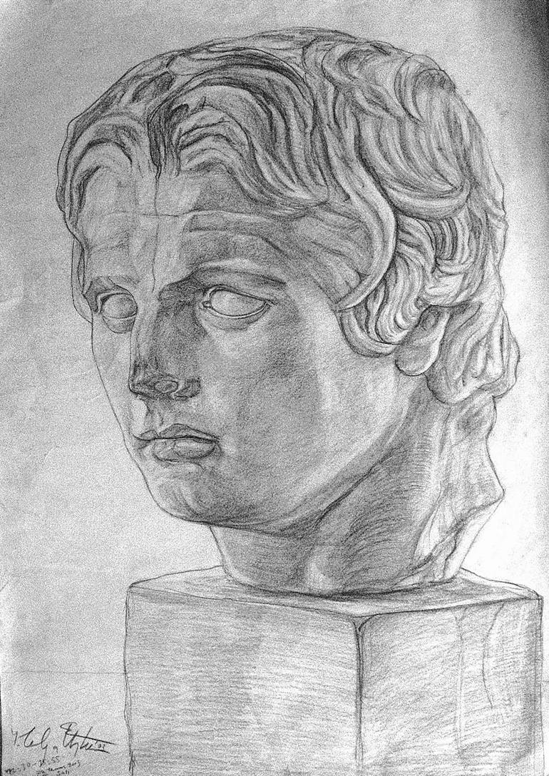 Alexander the Great Drawing by Yusuf Tolga Unker | Saatchi Art