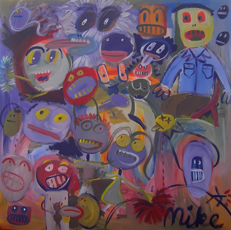 Massive Attack Painting by Mike Lenkowski | Saatchi Art