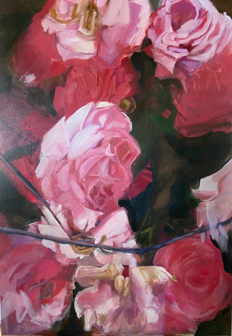 Portraits of Flowers Painting by Barbara Fritsche | Saatchi Art