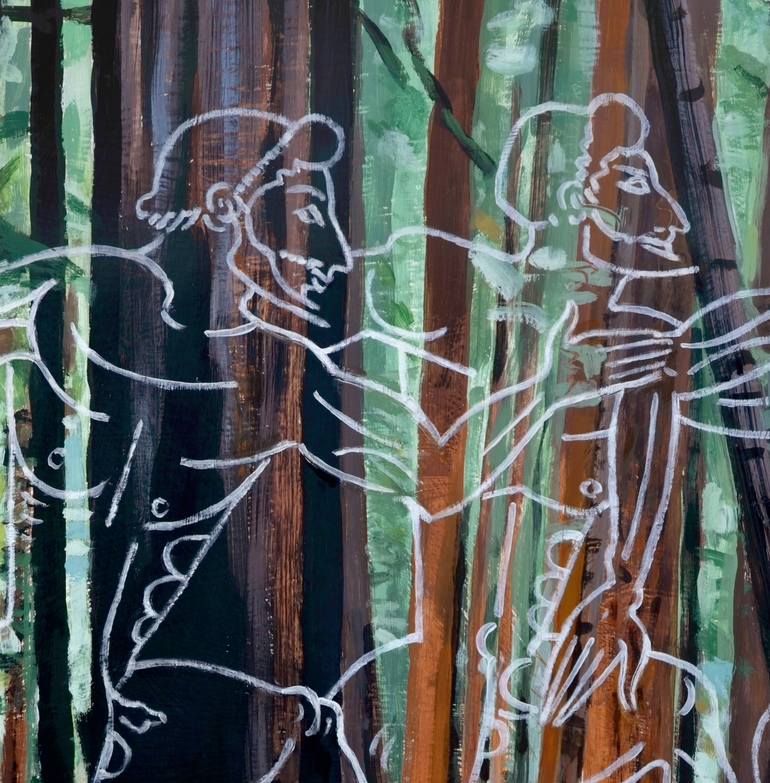 The Ancient Forest Painting by Michael Guy | Saatchi Art