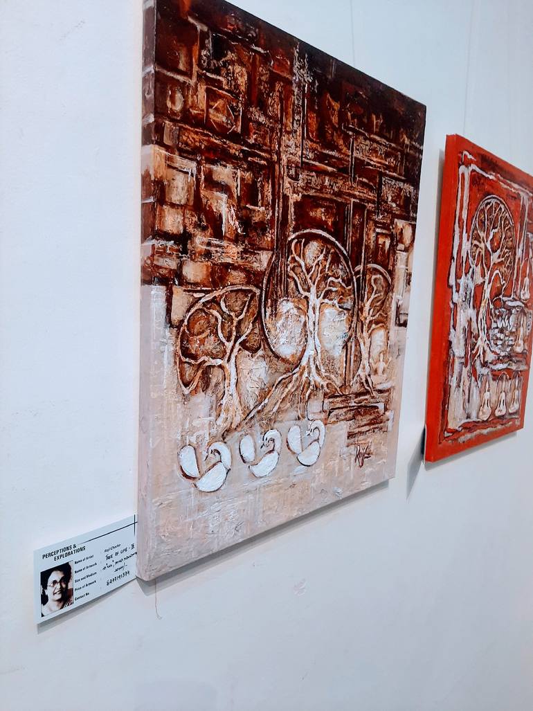 Tree of life-Tatvam asi. Painting by Raji Chacko | Saatchi Art