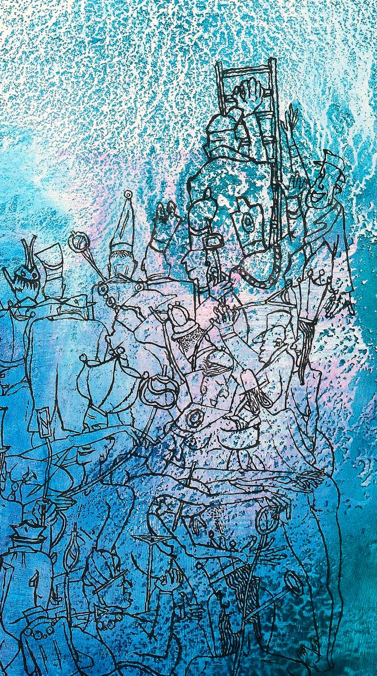 Pilgrimage (detail) Painting by M G Walker | Saatchi Art