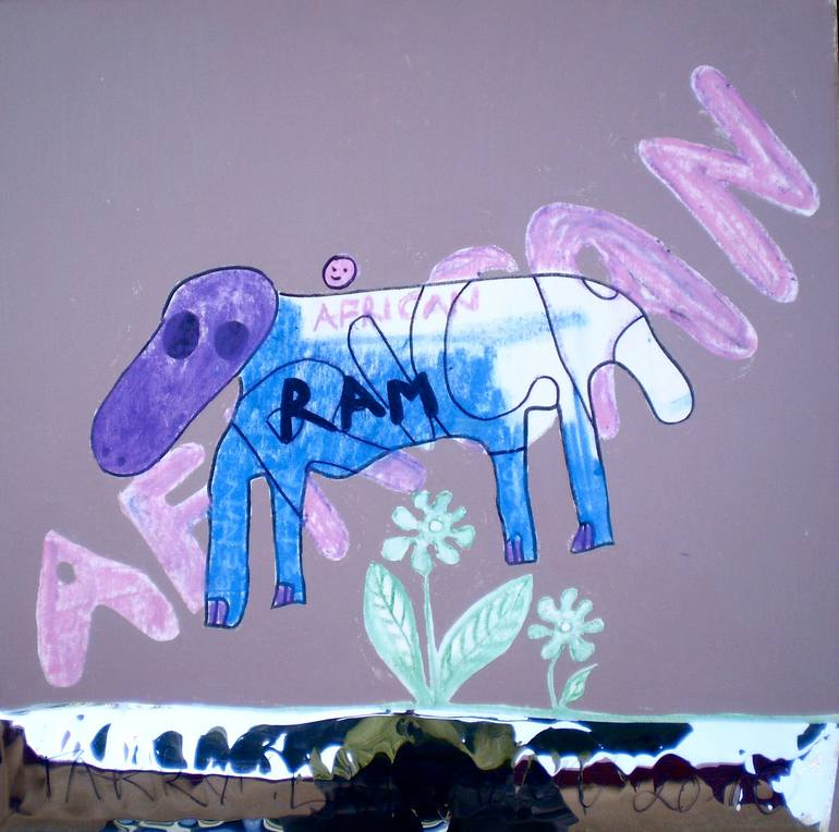 African Ram Painting by Tarrvi Laamann | Saatchi Art
