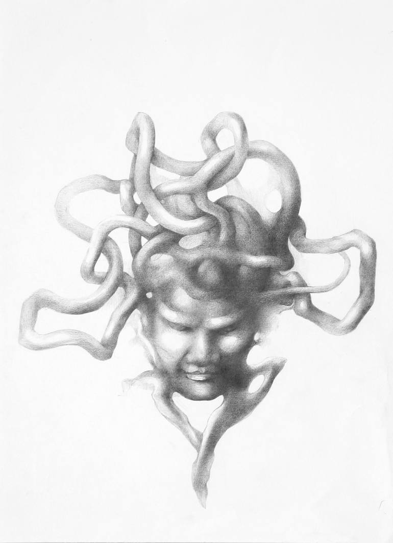 devotion Drawing by Ehsan Montazeripour | Saatchi Art