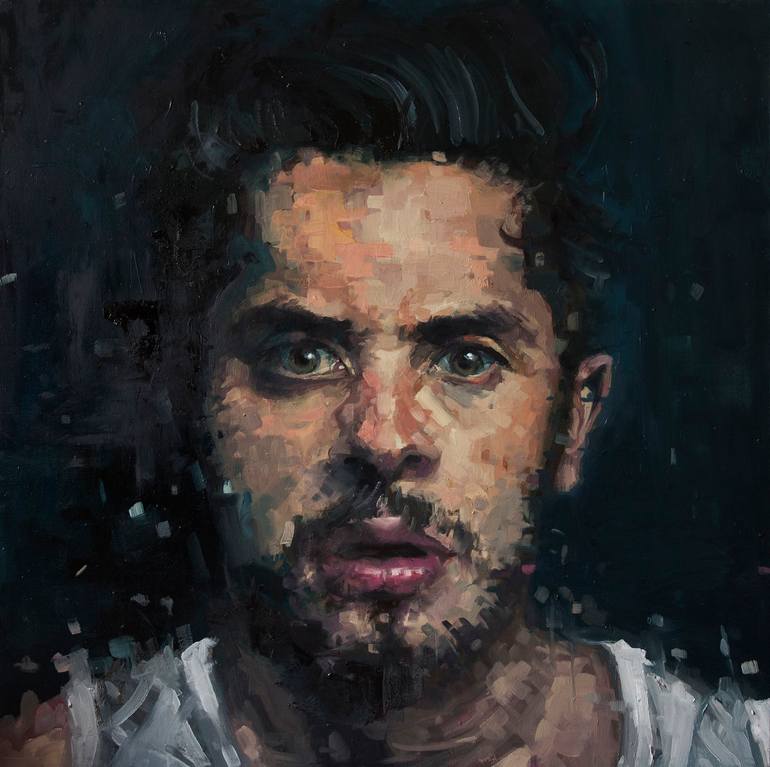 Javier Painting by Rodolfo Baeza | Saatchi Art